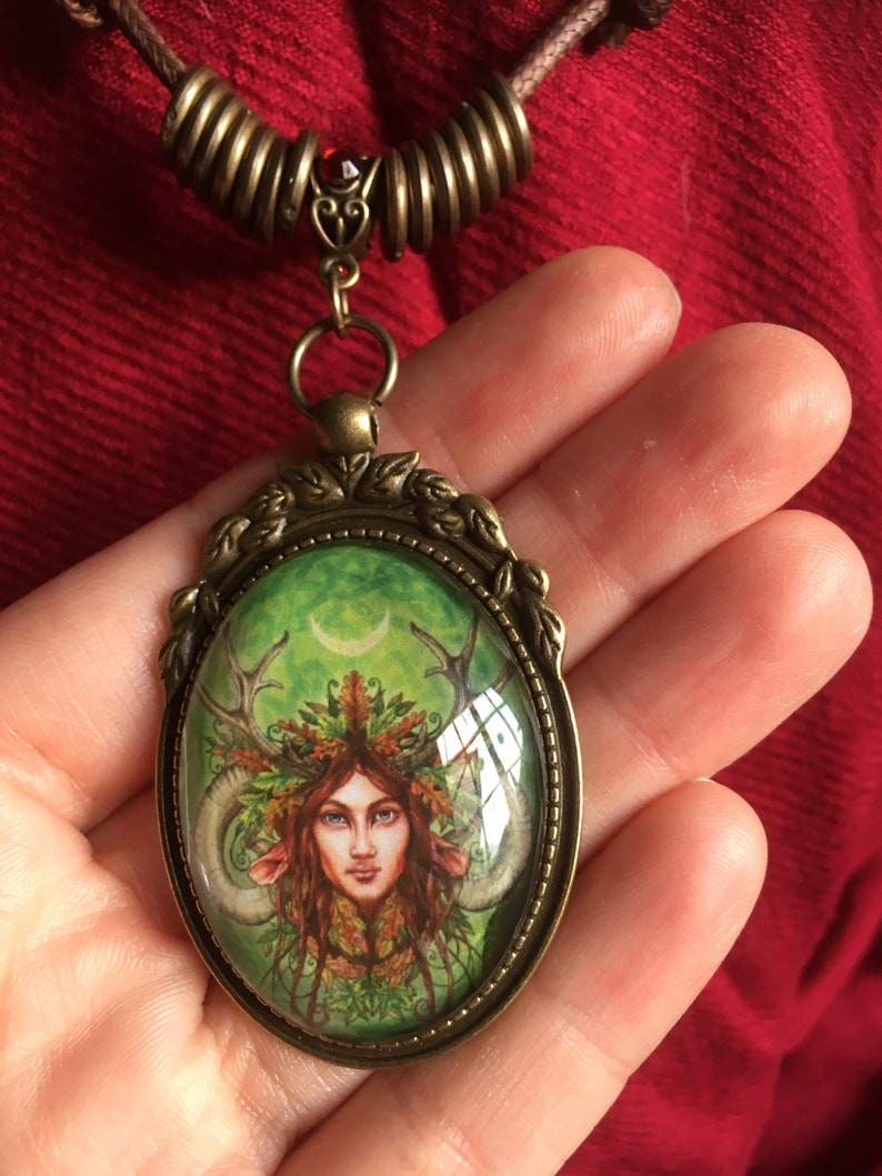 The Green Man Wicca Cernunnos Lily Moses Cernunnos | Etsy