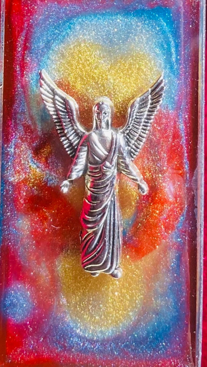 Angel guardian angel angel wings resin art angel pendant | Etsy