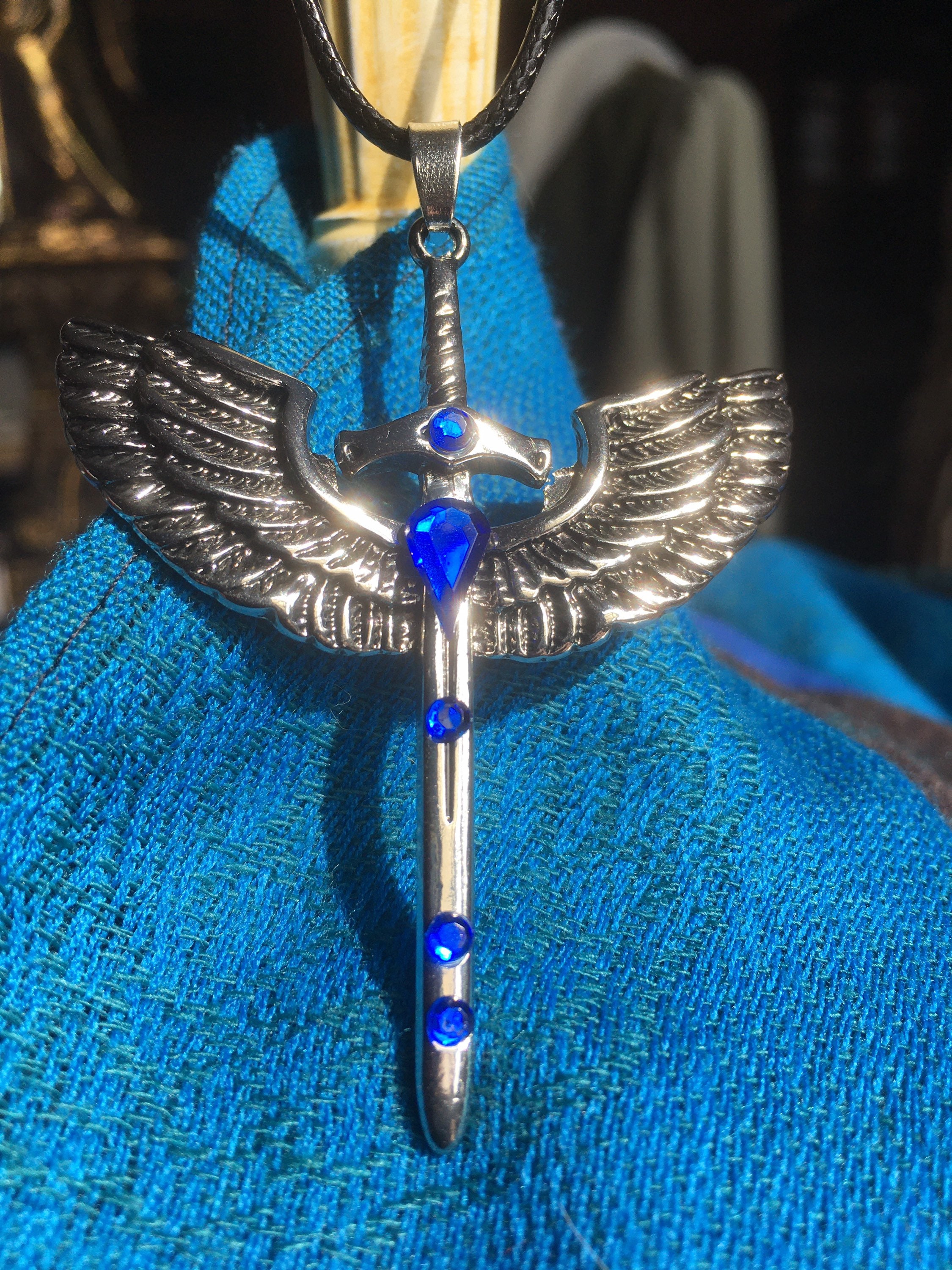 Angel Wings Angel Wings Pendant Archangel Michael Sword | Etsy