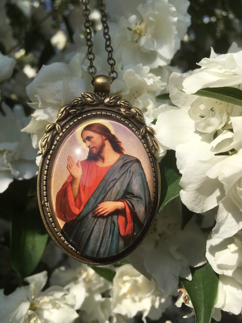 Jesus Necklace Jesus Christ Necklace Jesus Pendant Jesus | Etsy