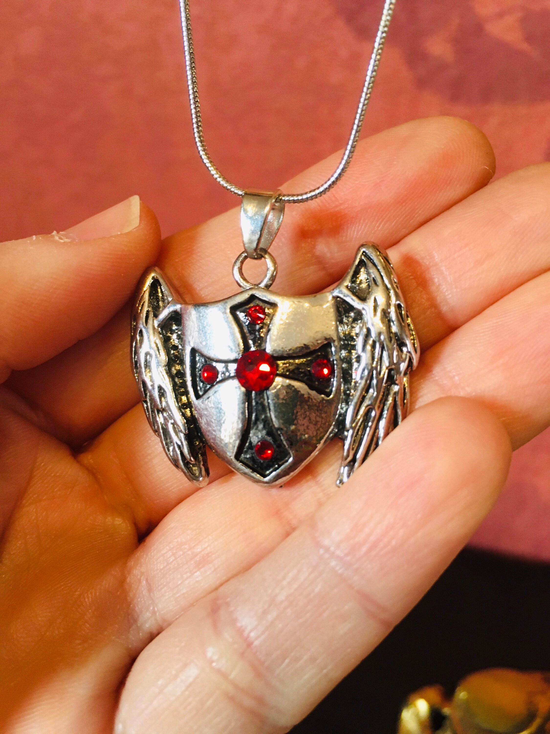 Archangel Uriel Shield Pendant Archangel Uriel Angel | Etsy