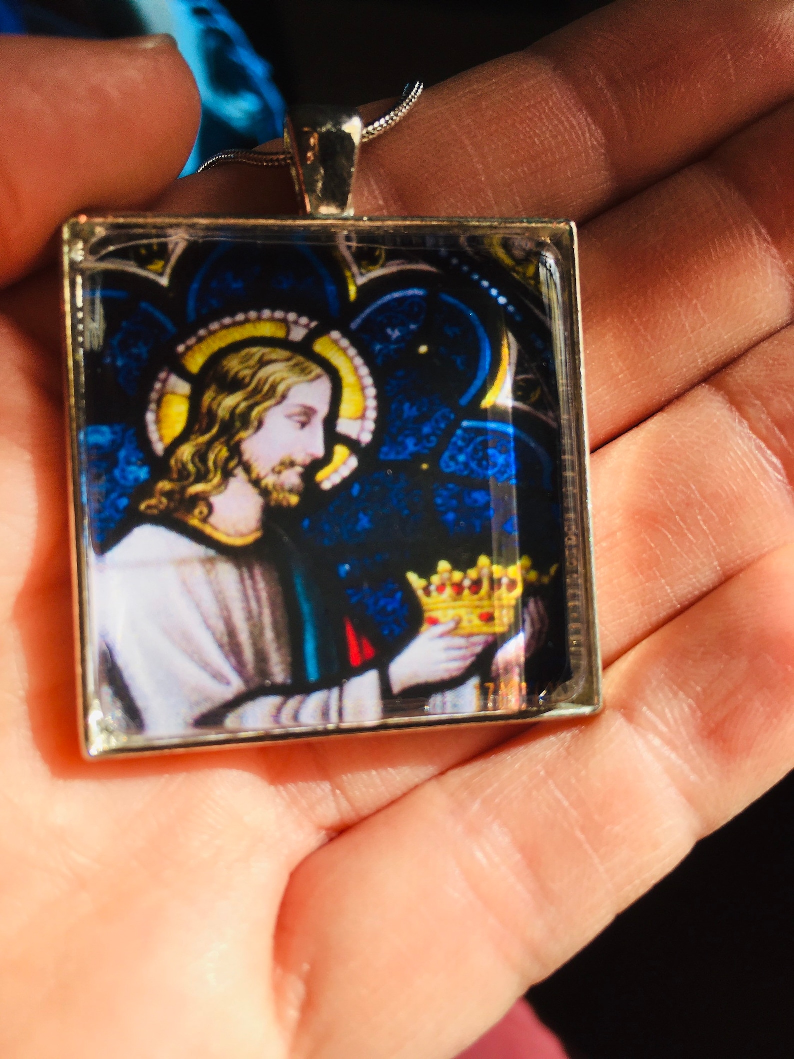 Jesus Christ pendant Jesus Christ the King King of Kings | Etsy