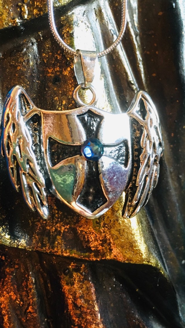 Archangel Michael shield pendant Archangel Michael angel | Etsy