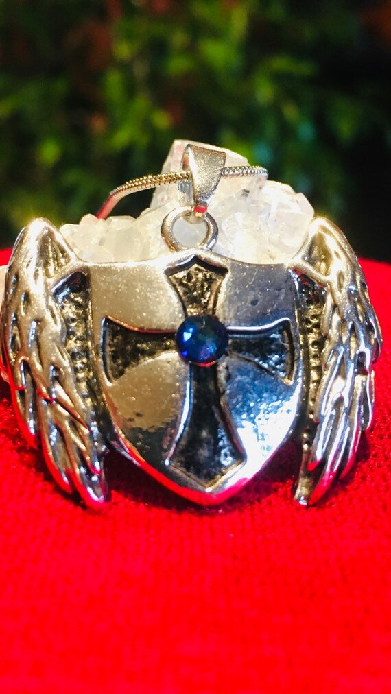 Archangel Michael Shield Pendant Archangel Michael Angel - Etsy