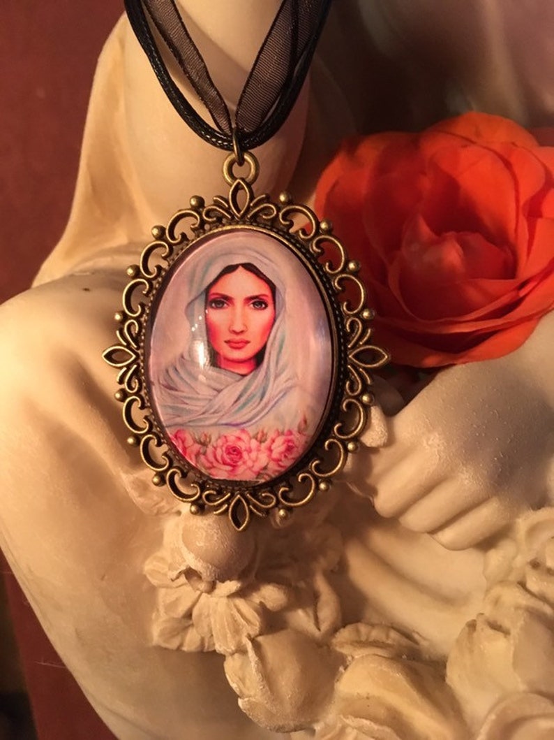 Mother Mary pendant by Lily Moses | Etsy