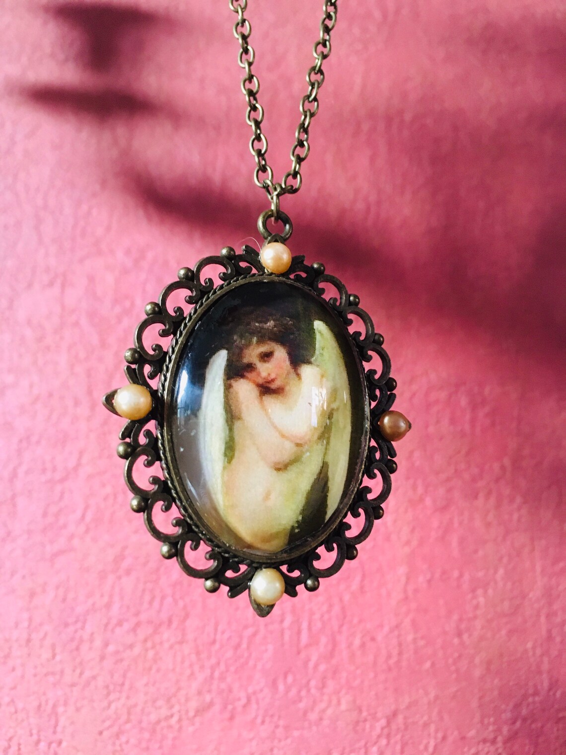 Angel pendant angel angel jewelry angel necklace Cupid | Etsy