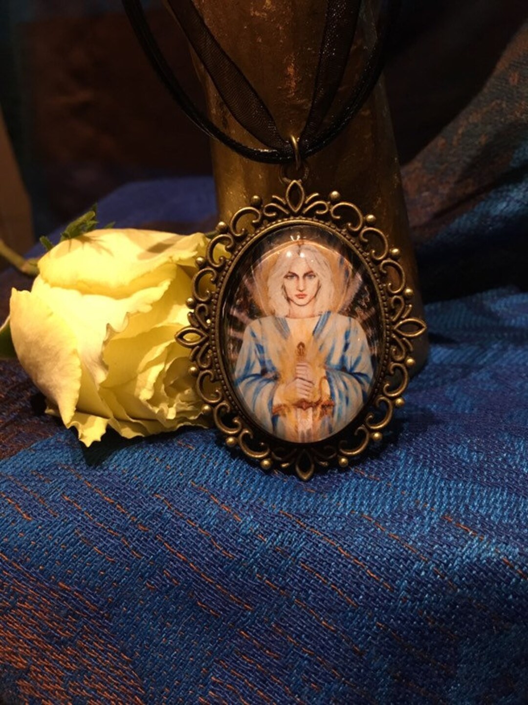 Archangel Michael Pendant Lily Moses - Etsy UK