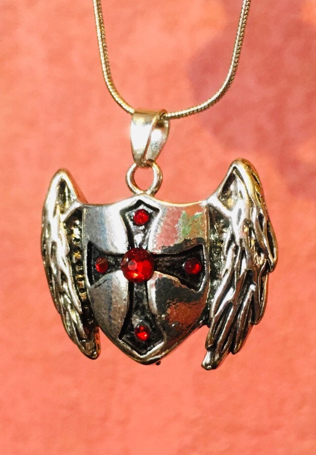 Archangel Uriel Shield Pendant Archangel Uriel Angel | Etsy