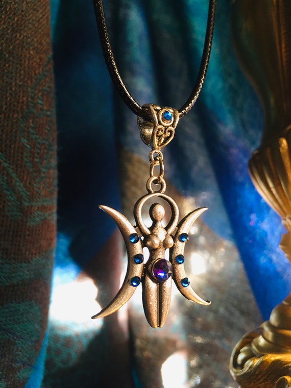 Goddess Goddess Pendant Mother Goddess Moon Goddess the | Etsy