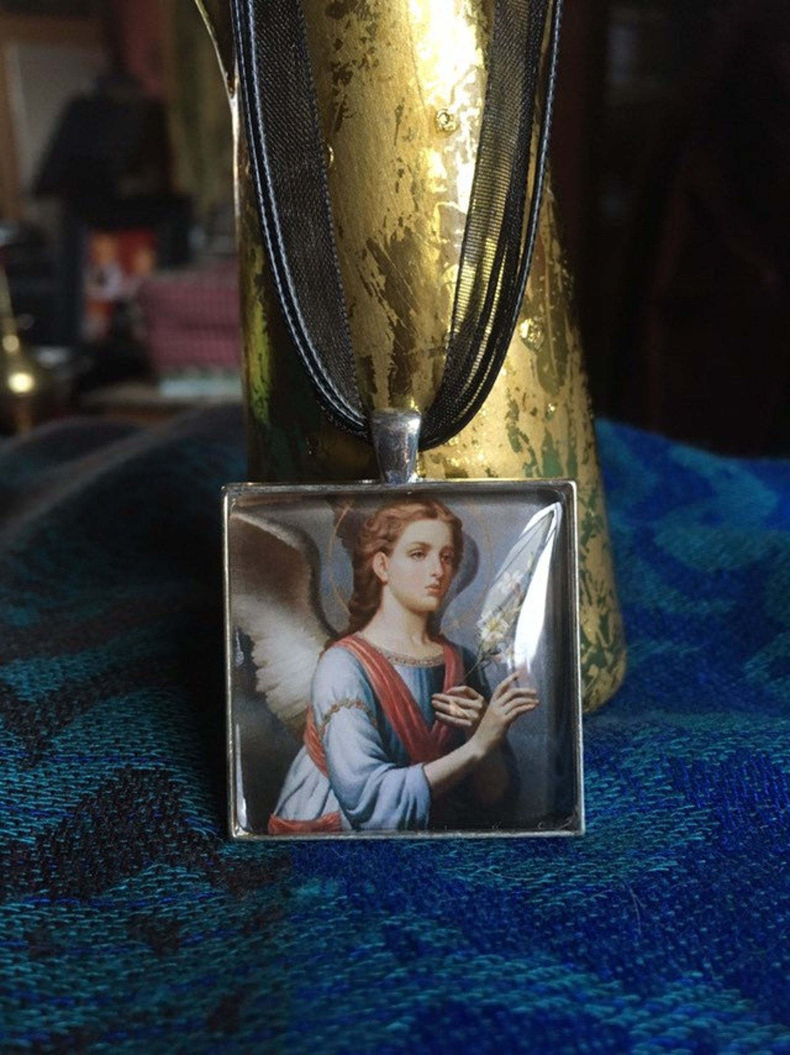 Archangel Gabriel Pendant | Etsy