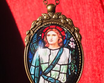 Archangel Gabriel Pendant FREE SHIPPING | Etsy