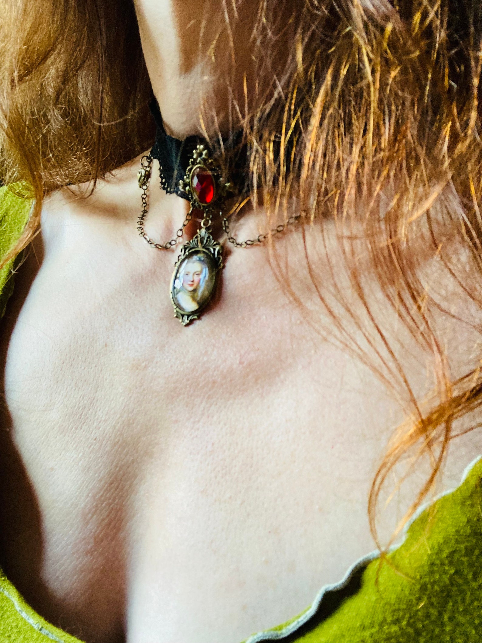 Rococo Lace Choker Madame De Pompadour Lace Choker French - Etsy