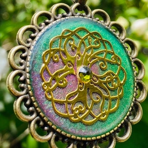 Tree of Life Resin Art Tree of Life Pendant Resin Jewelry - Etsy
