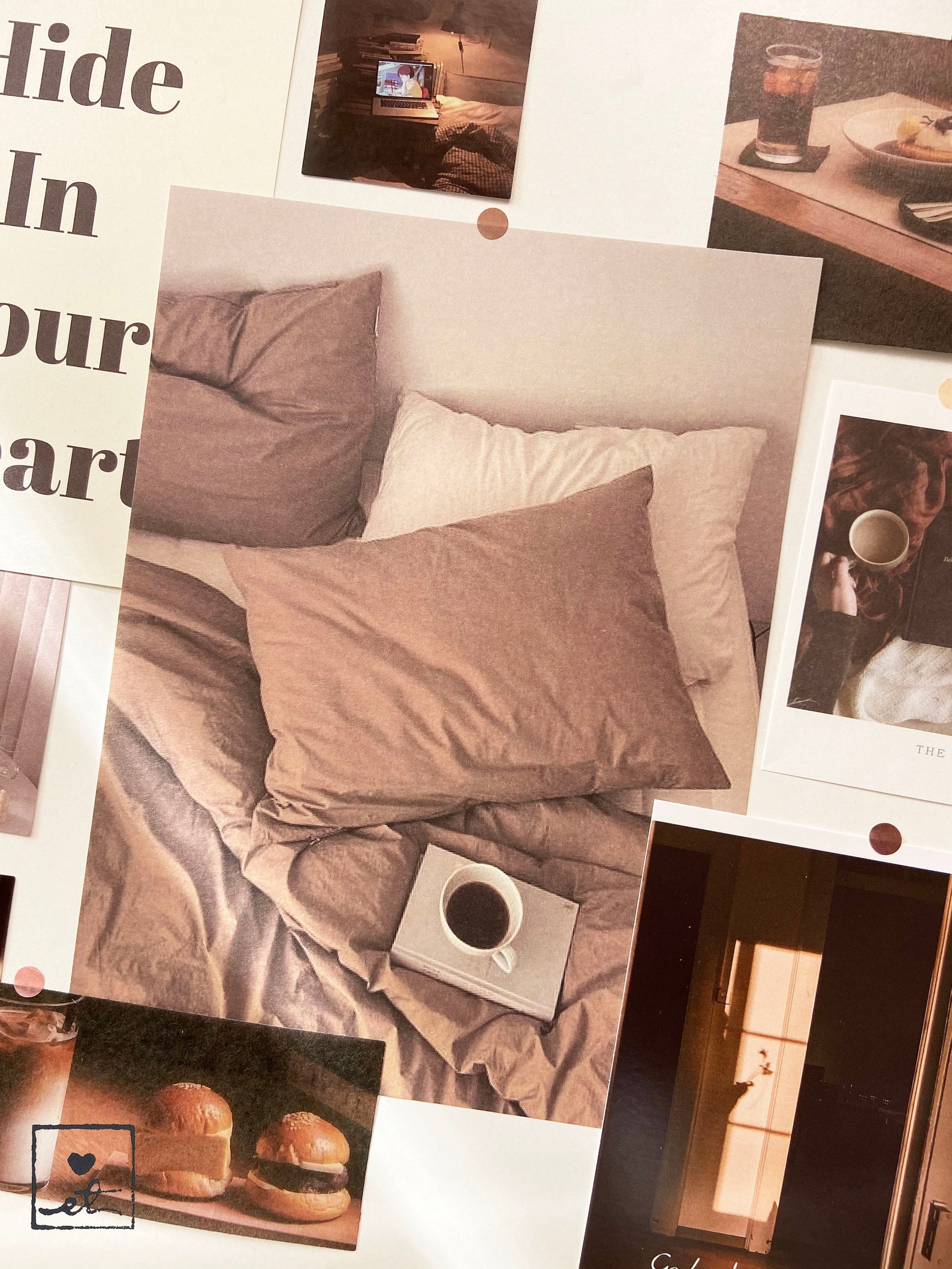 Aesthetic Wall Collage Poster Kit Cozy Chocolate Brown Dark - Etsy ...