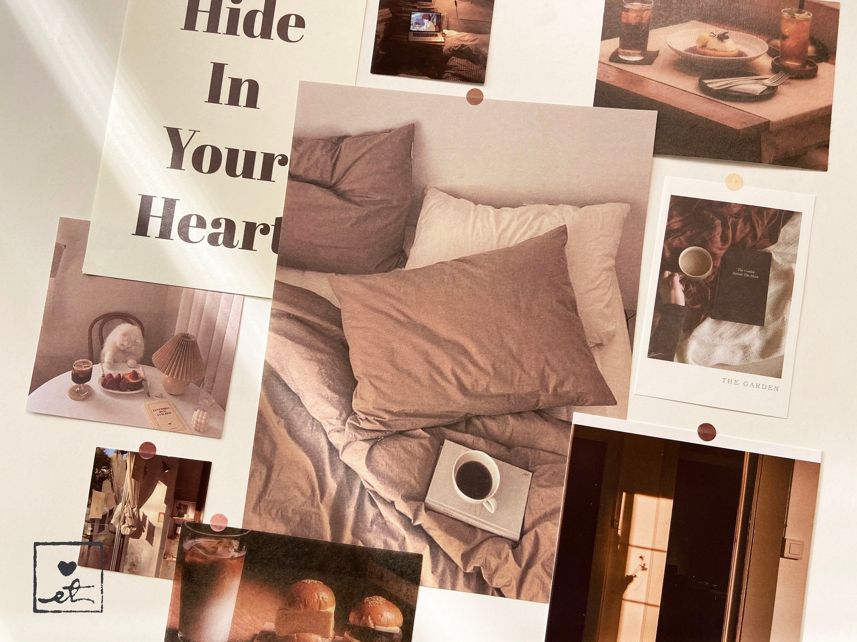 Aesthetic Wall Collage Poster Kit Cozy Chocolate Brown, Dark Academia ...