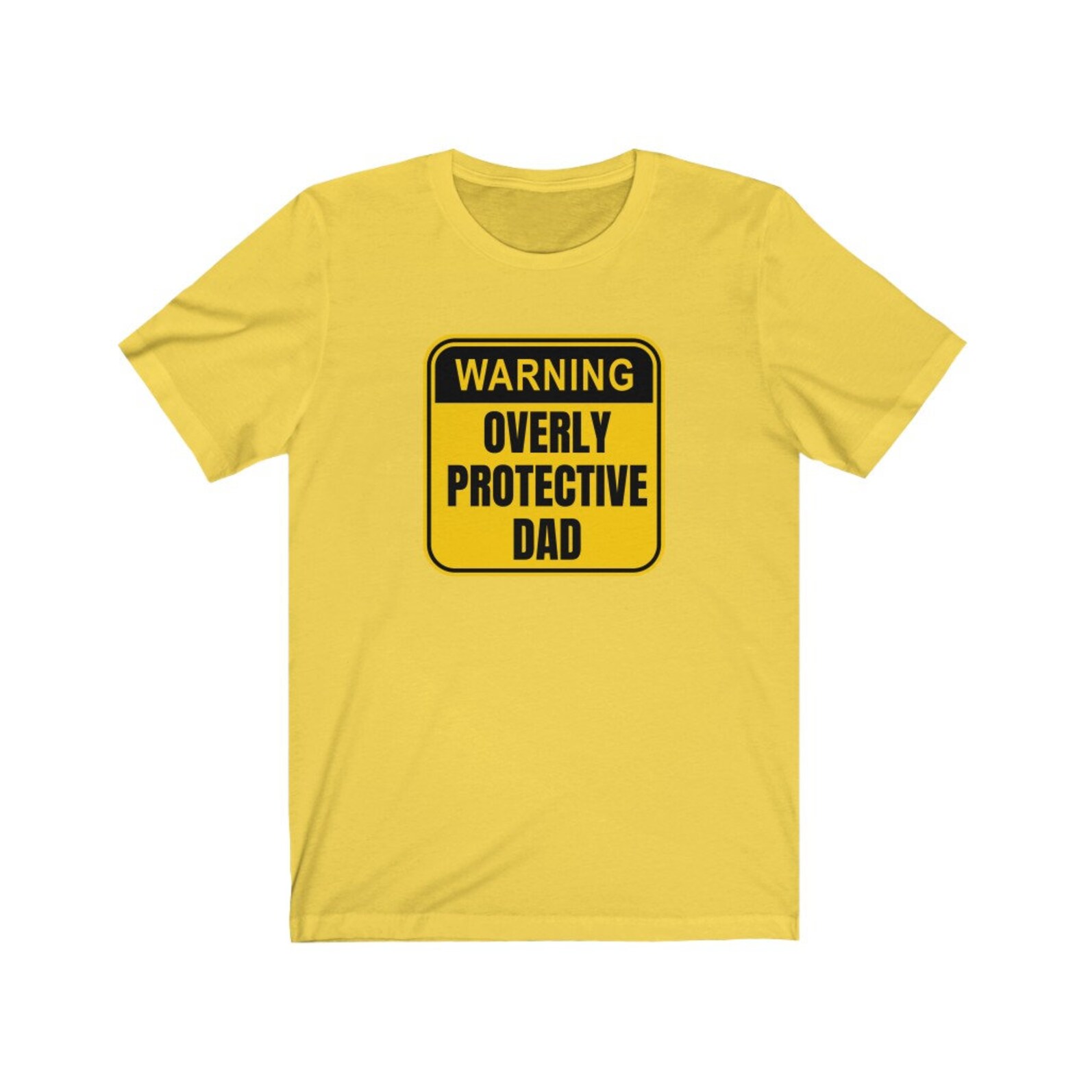 WARNING Overly Protective Dad Funny Dad Joke Shirt for a - Etsy