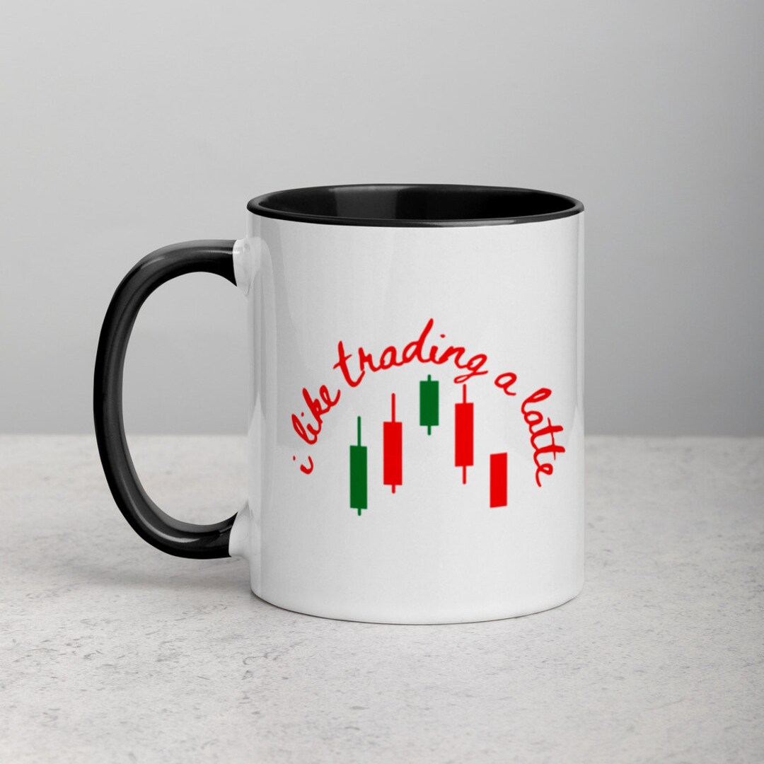 Stock Market Mug With Color Inside Unique Gift for Mam or Woman Who ...