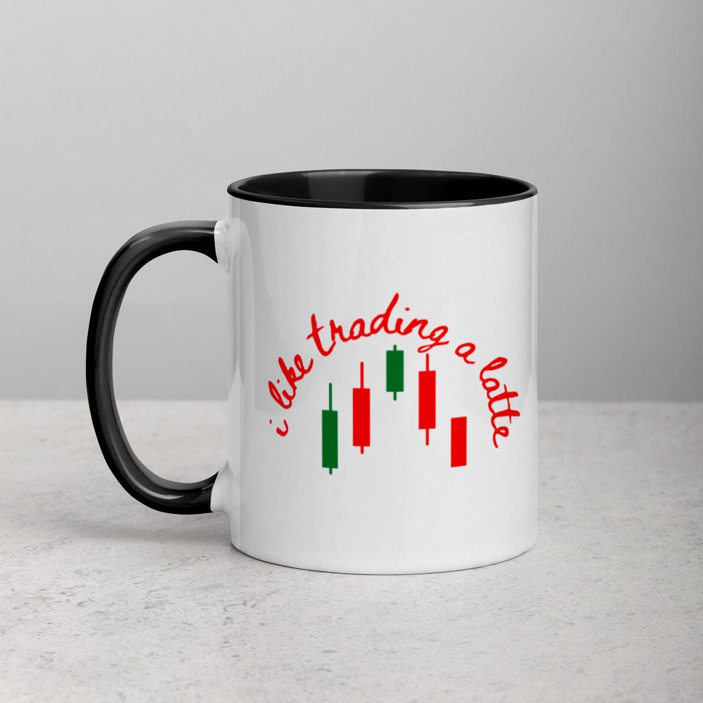 Stock Market Mug With Color Inside Unique Gift for Mam or - Etsy