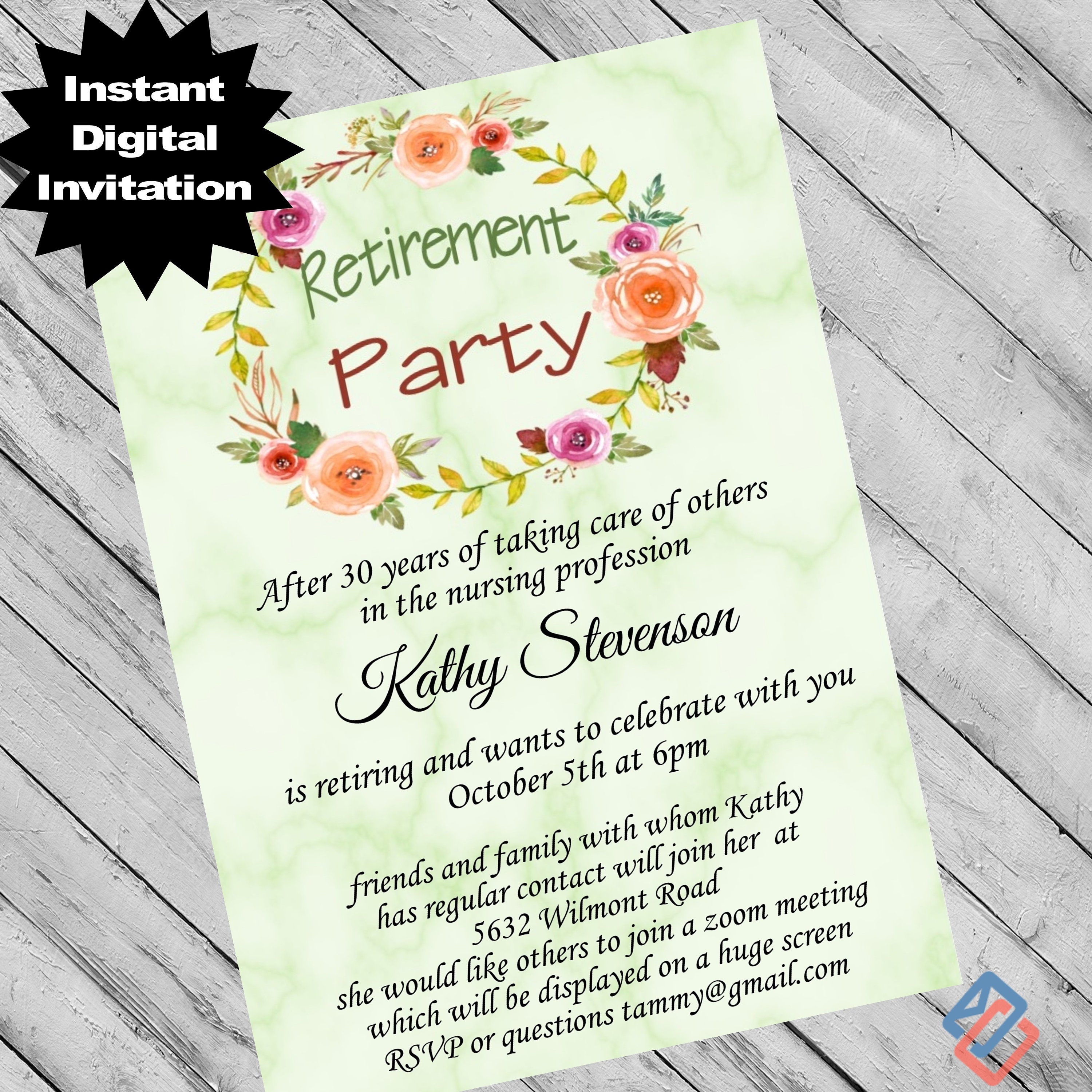 Retirement Party Invitation Wording