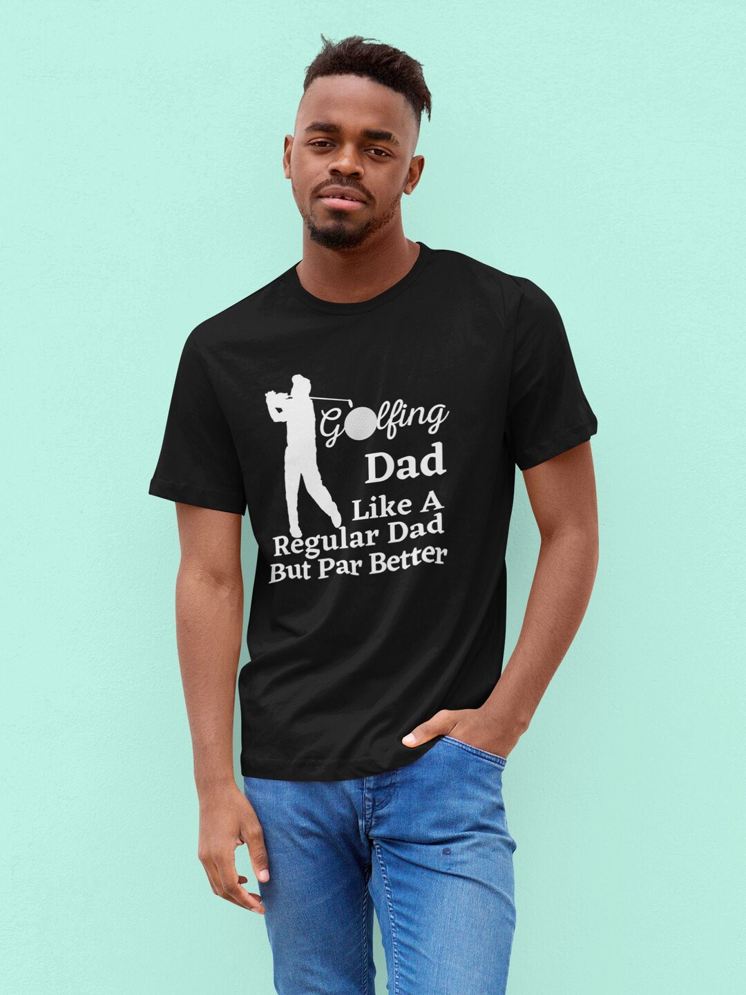 Golf Tshirt for Dad Father's Day Shirts for Daddy Who Loves Golfong Dad ...