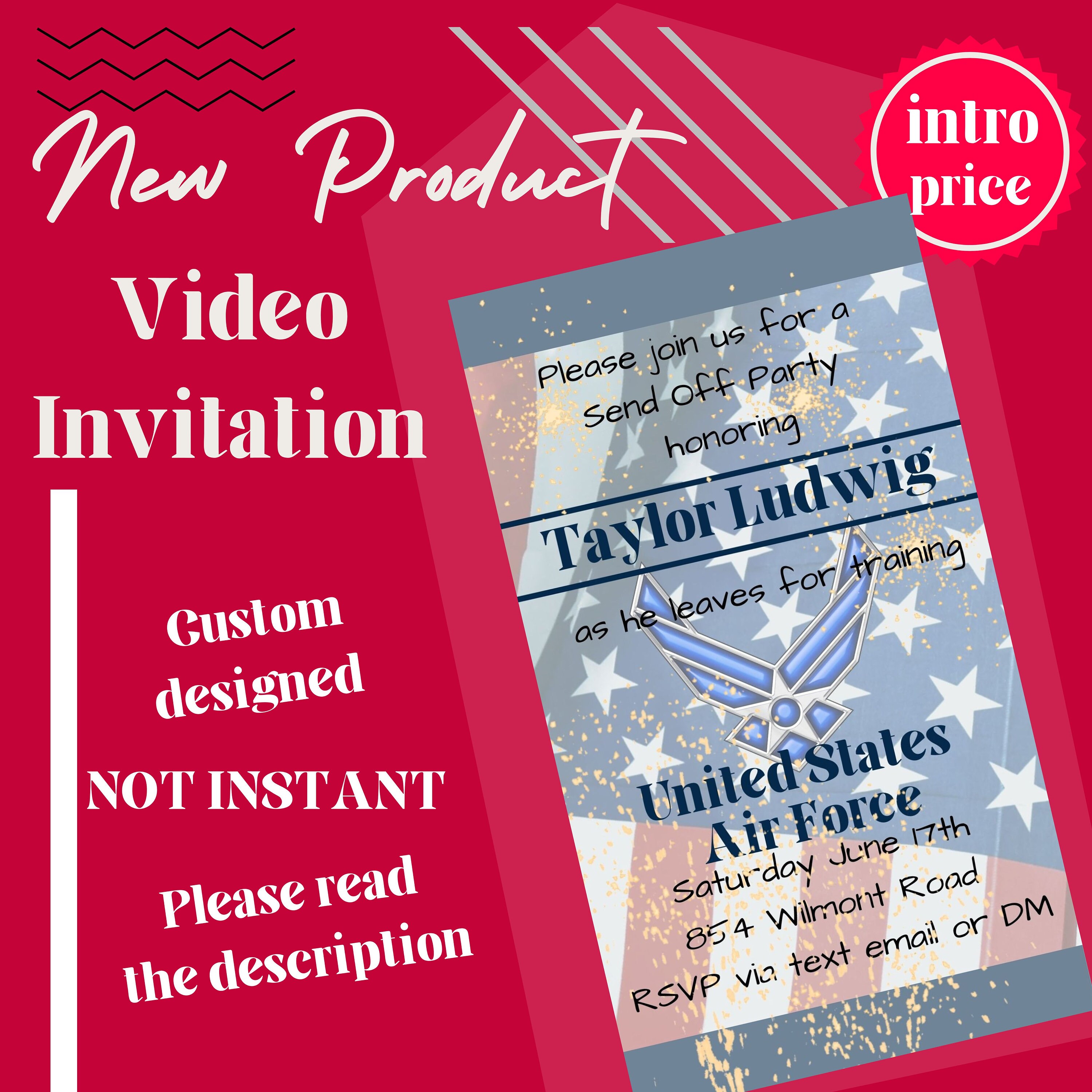 Military Farewell Party Invitation