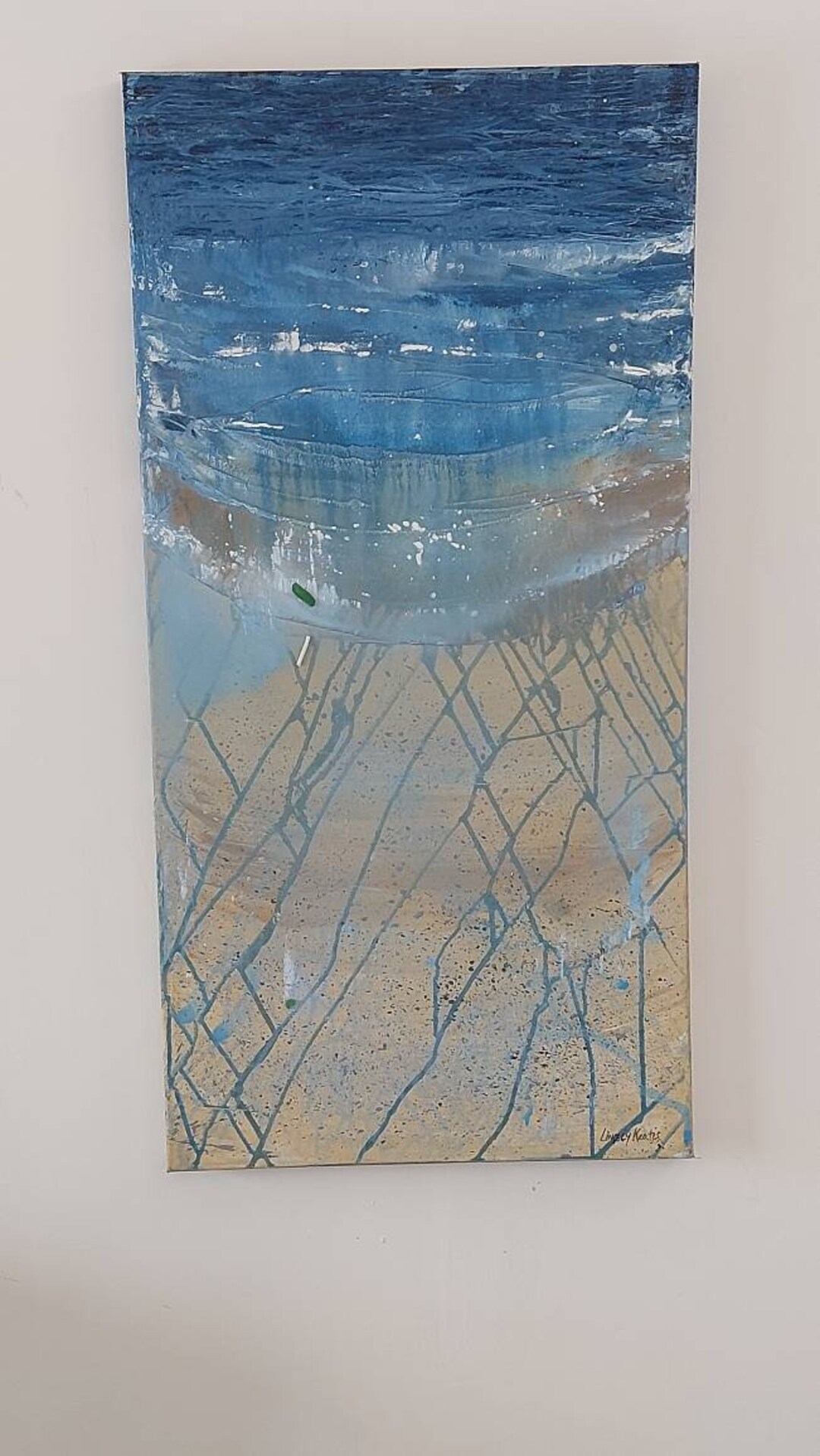 Ebb and Flow Aerial View of the Cornish Shoreline. Semi Abstract ...