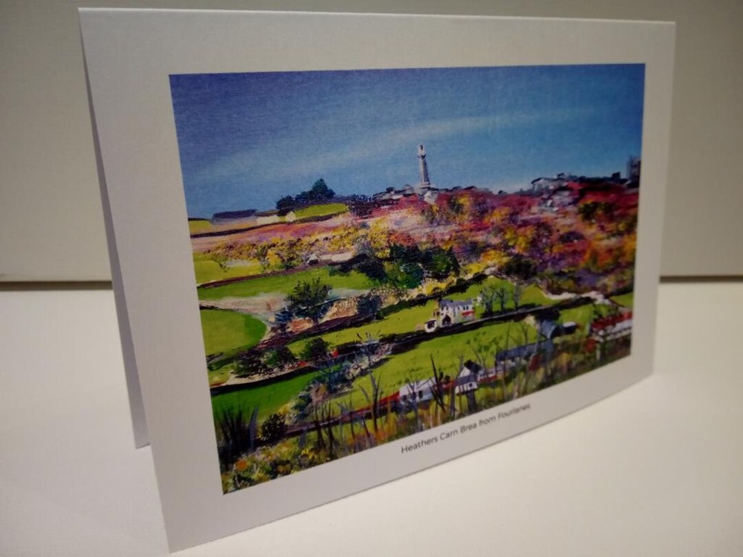 Cornish Heather at Carn Brea - Art Greetings Cards by Cornish Artist ...