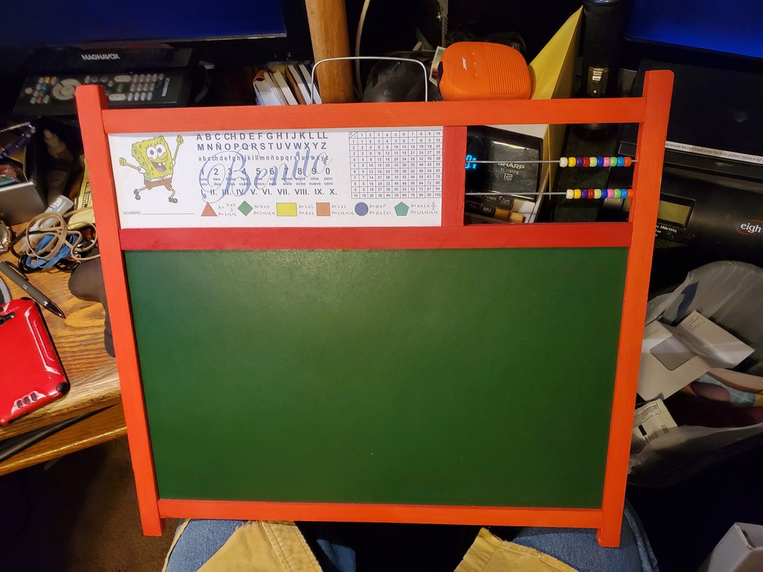 HOMESCHOOL CHALKBOARD, Student's Chalkboard, Portable Chalkboard ...