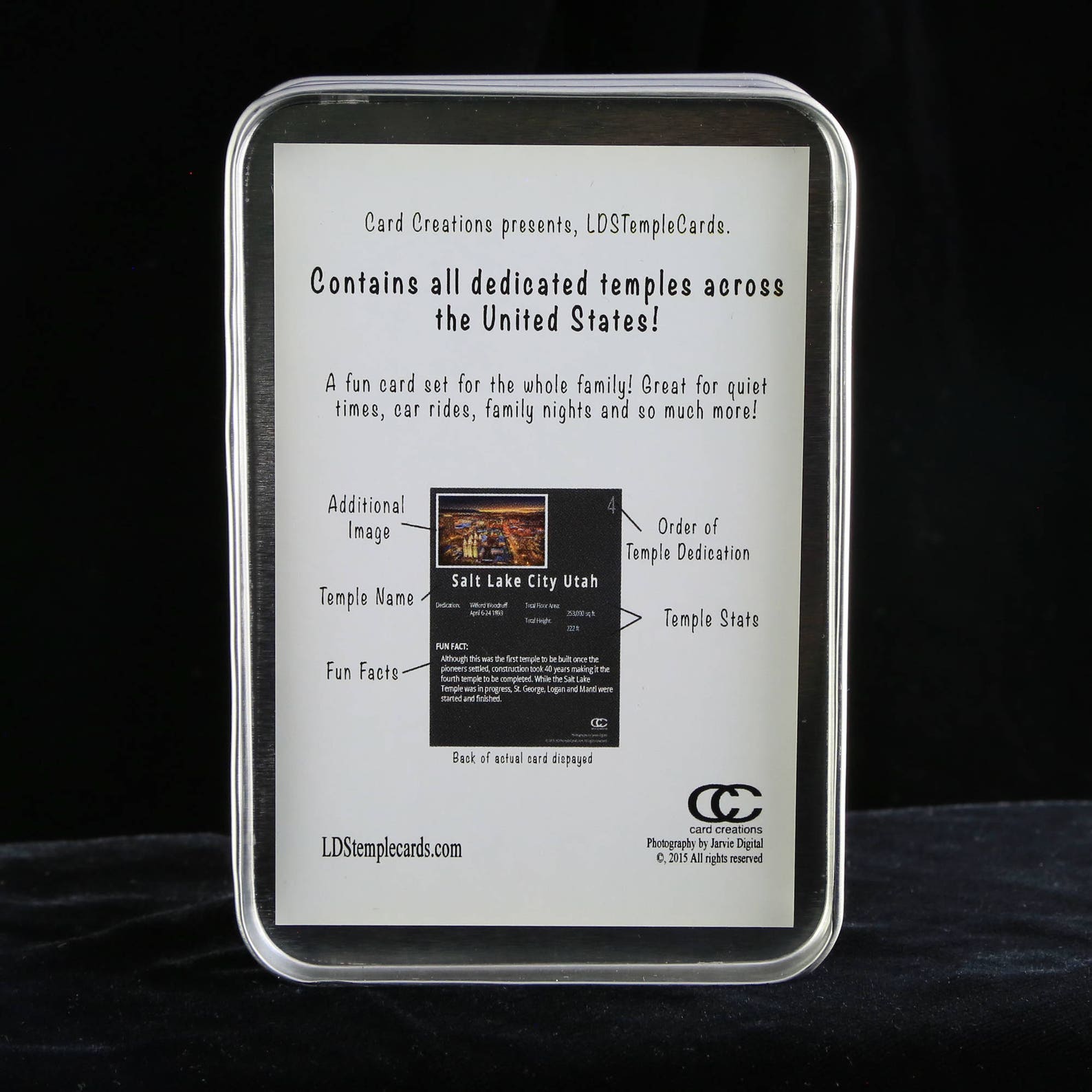 LDS Temple Cards in Tin - Etsy