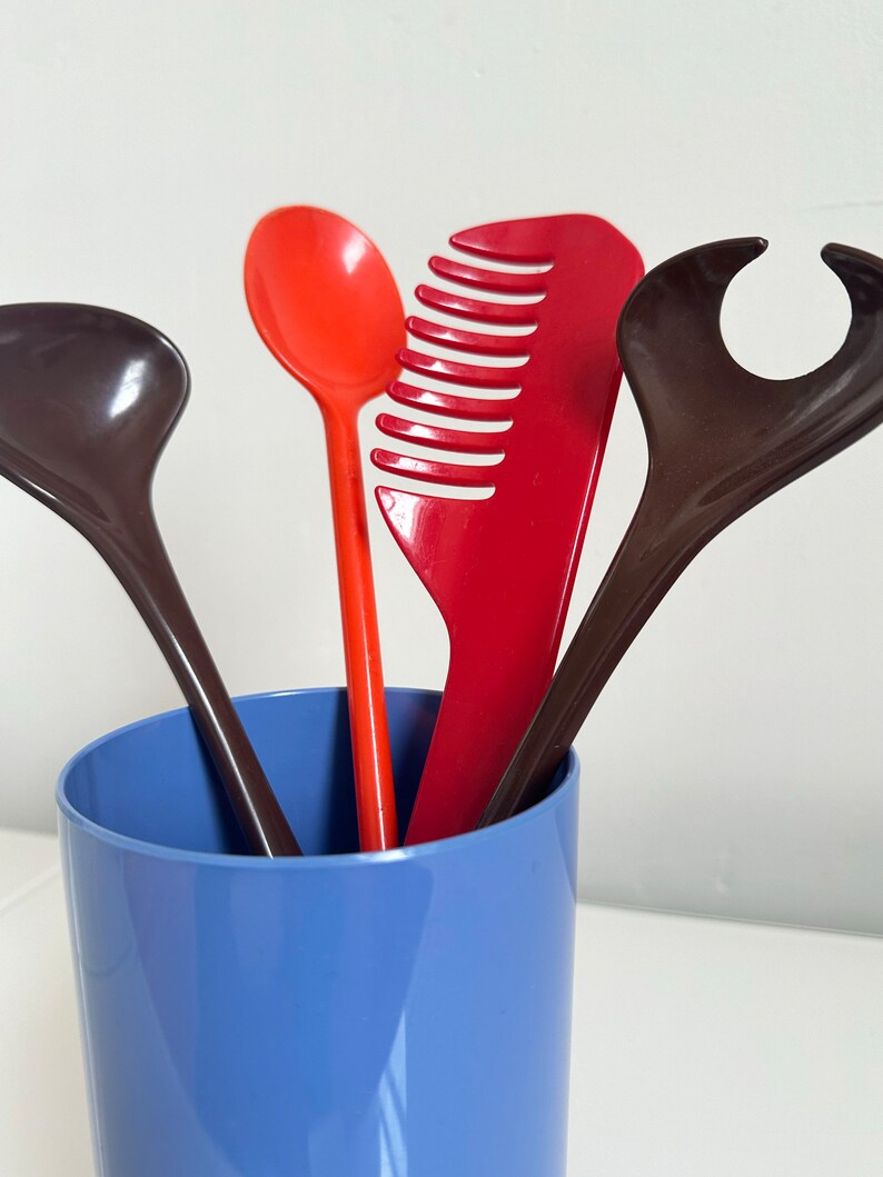 70s Vintage Rosti Melamine Denmark Melamine Kitchen Utensils Set of 4 ...