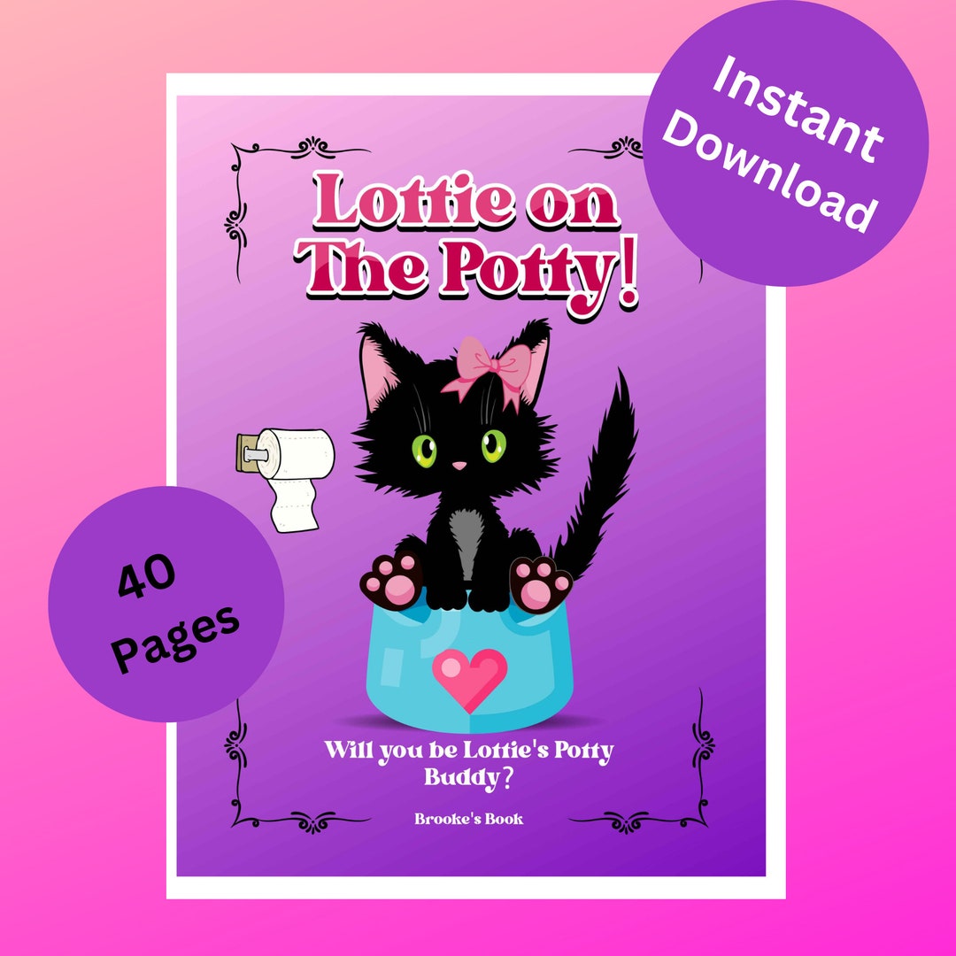 Lottie on the Potty! Make Potty Training Fun! 39 Printable Pages! - Etsy
