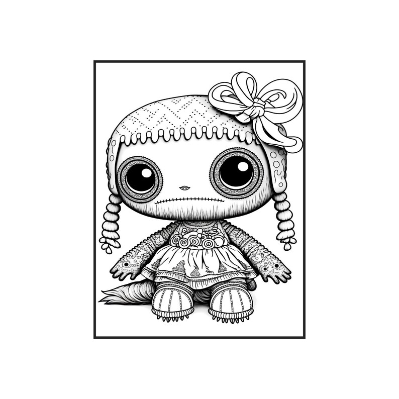 Cute & Creepy 42 Printable Coloring Pages 8.5 by - Etsy