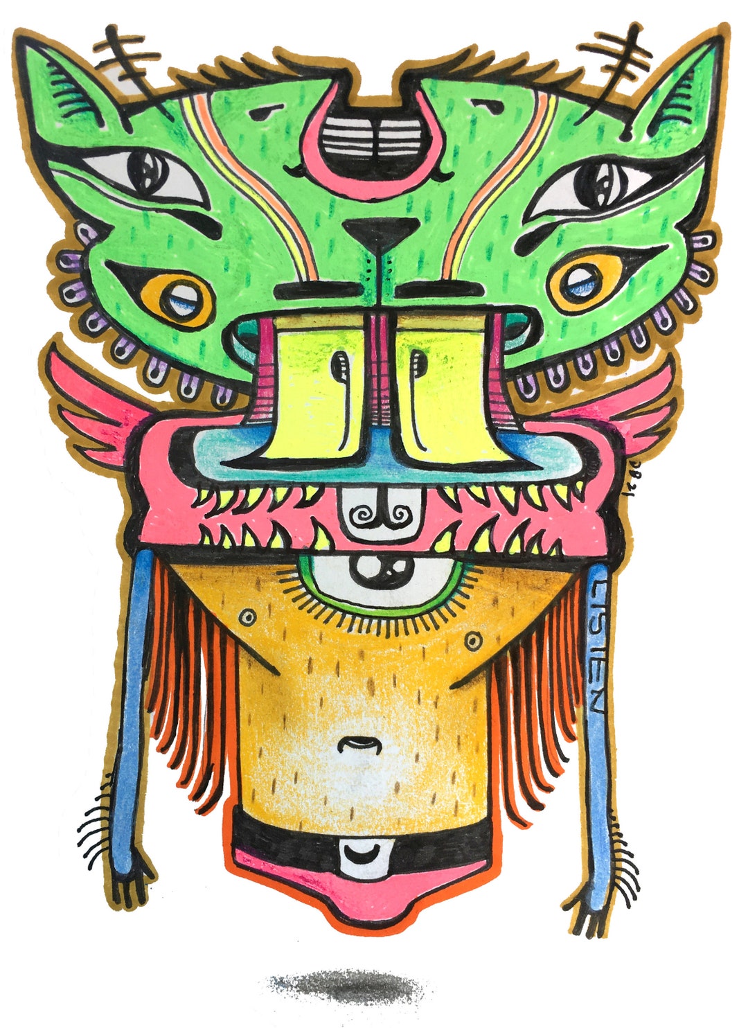 Saber Tooth Sticker - Etsy