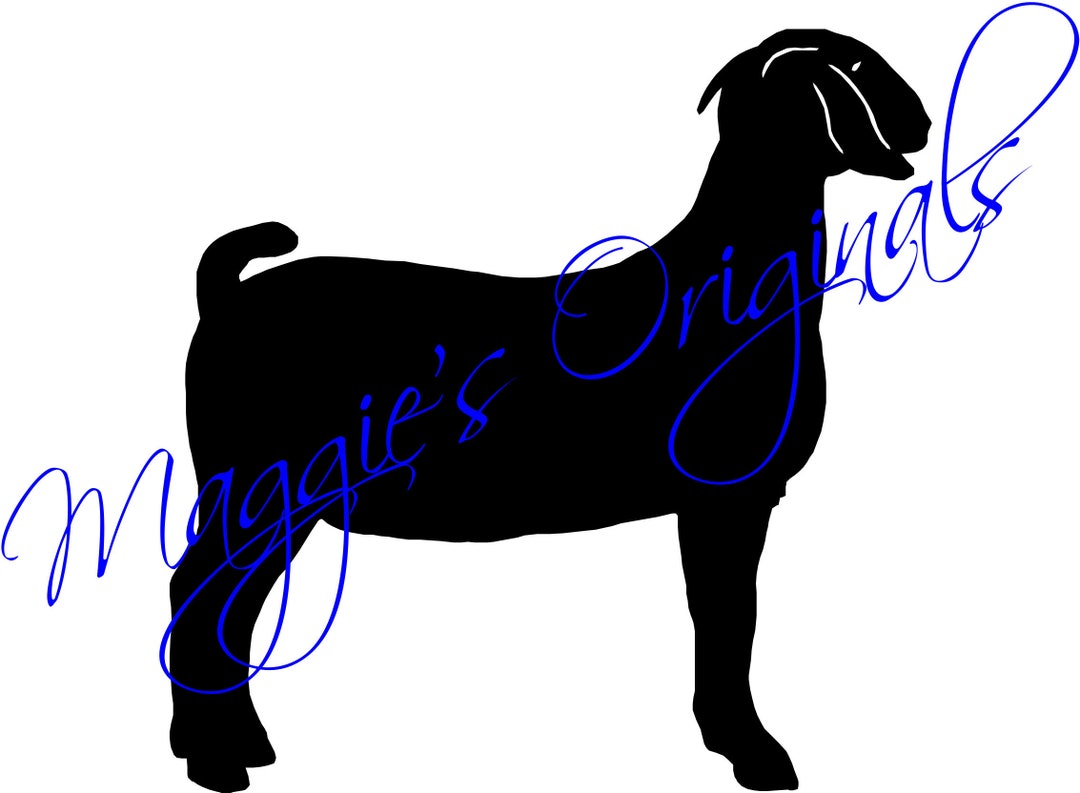 Goat Decal/vinyl Goat Decal/ Glitter Goat Decall/show Box Goat Decal ...