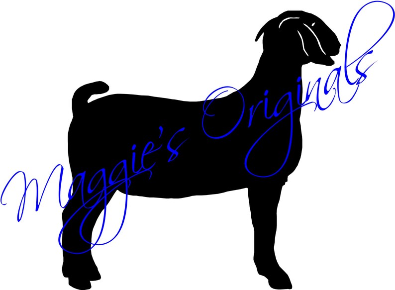 Goat Decal/vinyl Goat Decal/ Glitter Goat Decall/show Box Goat Decal ...