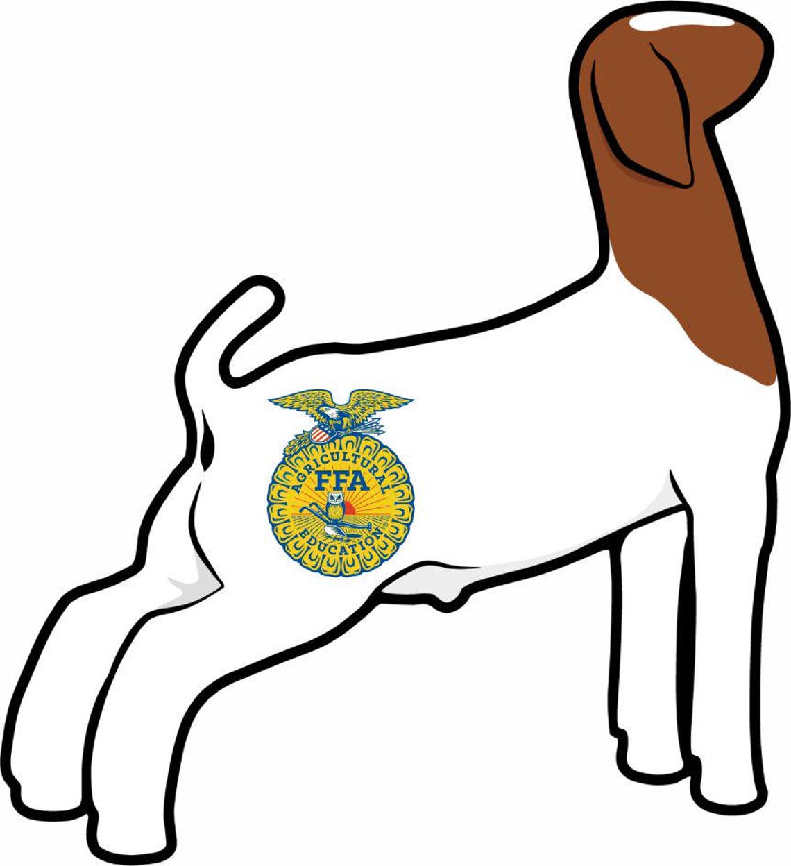 Goat FFA Sticker/ Goat Sticker/ FFA Sticker - Etsy