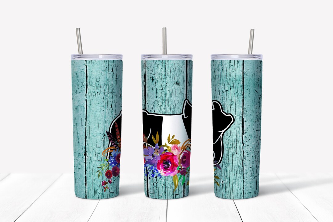 20 Oz Stainless Steel Teal Wood Pig Tumbler - Etsy