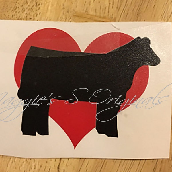 Livestock Show Box Decal - Etsy