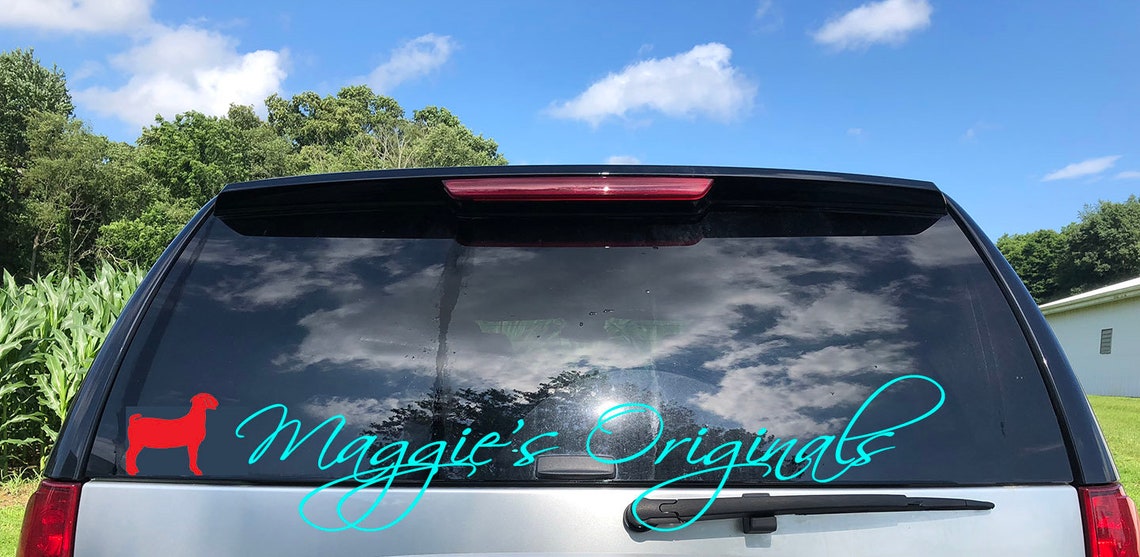 Goat Decal/vinyl Goat Decal/ Glitter Goat Decall/show Box Goat Decal ...