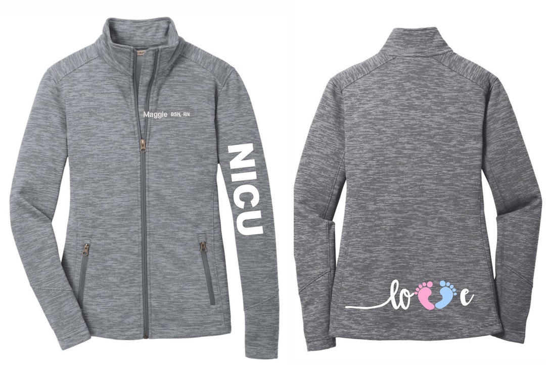 Ladies NICU Full Zip Jacket/ Digi Stripe Nurses Jacket/nicu Jacket ...