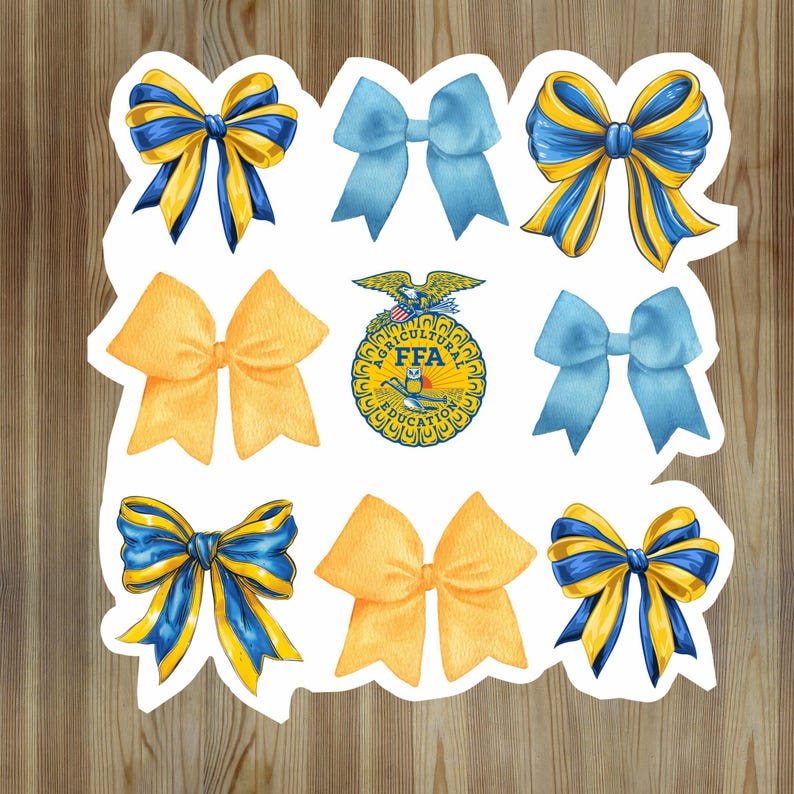 FFA Bow Stickers/ Bow Sticker FFA/ FFA Sticker - Etsy