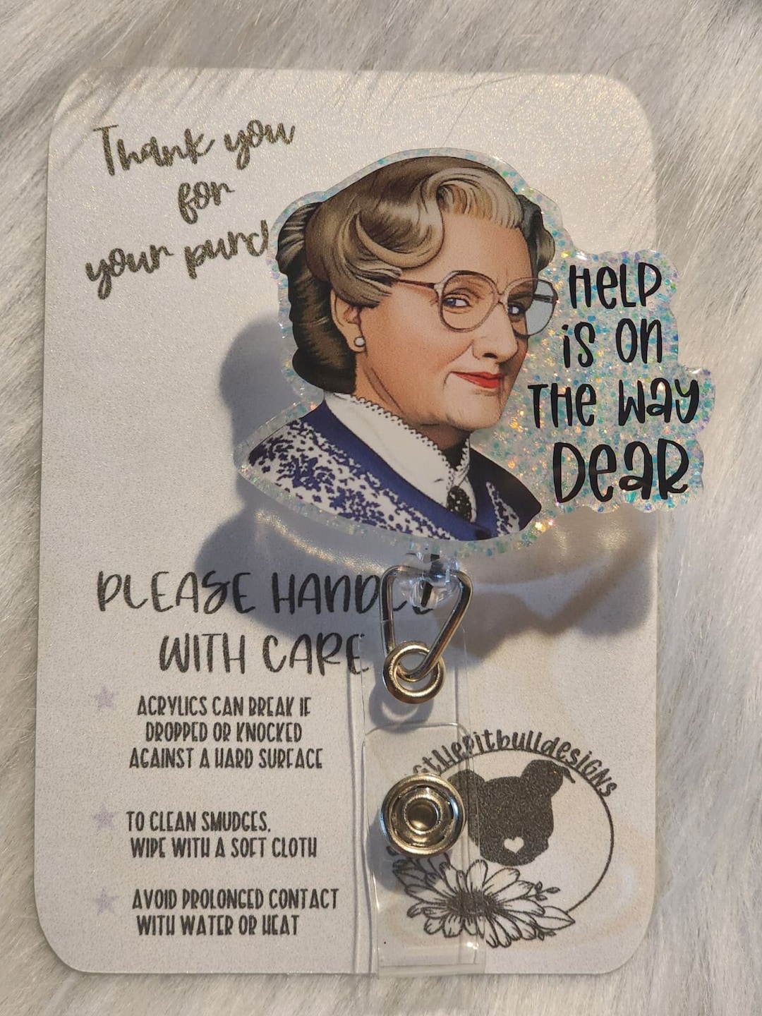 Help is on the Way Dear Badge Reel, Mrs. Doubtfire Badge Reel, Funny ...