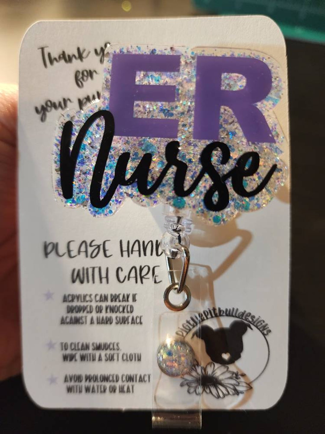ER Nurse Badge Reel, ER Badge Reel, Nurse Badge Reel, Badge Reel, Id ...