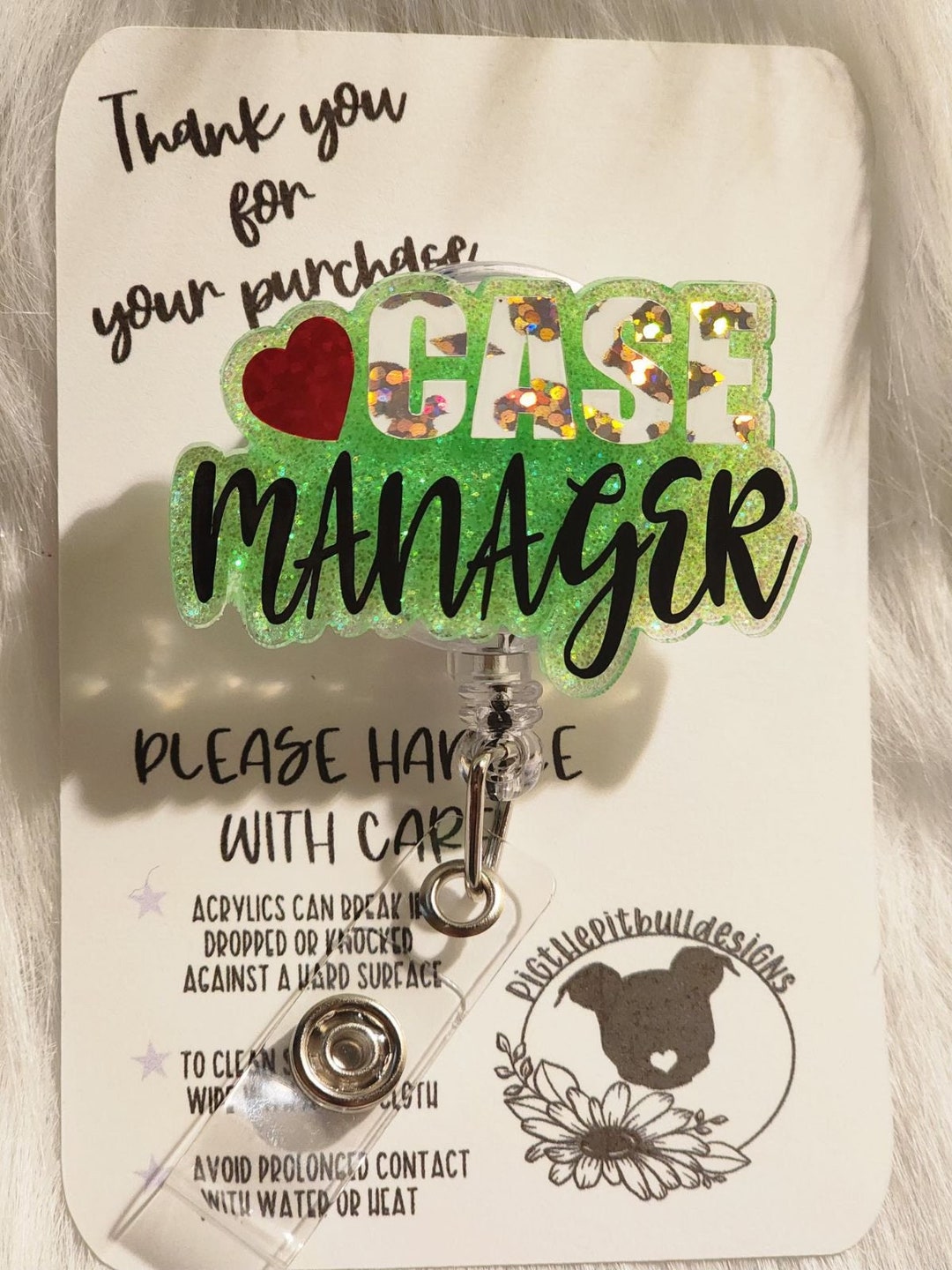 Case Manager Badge Reel Social Worker Badge Reel Cute Badge Reel ...