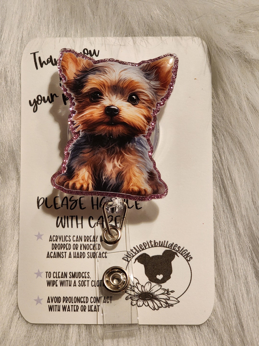 Yorkie Badge Reel, Badge Reel, Cute Badge Reel, Medical Badge Reel ...