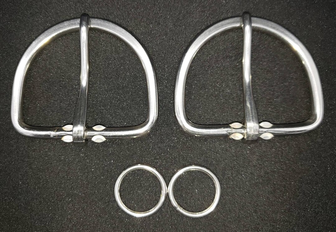 Stainless Steal Heal Style Buckle, Mohair Cinch Hardware Kit With O ...