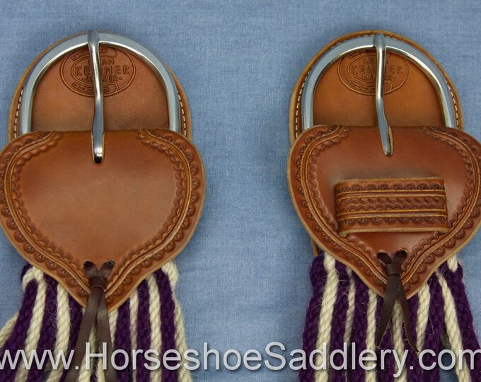 Tooled Leather Cinch Buckle Guards ~ Cinch Buckle Safes ~ D Style ...