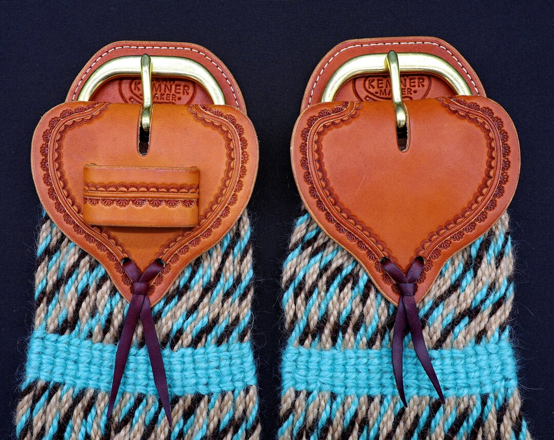 Handmade Cinch Buckle Guards Tooled Boarder, Center Bar Buckle - Etsy