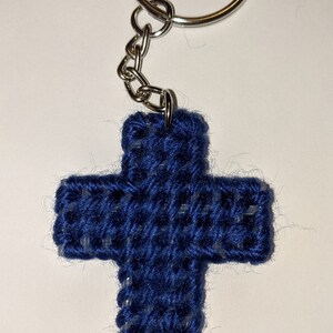 Cross Keyring in Plastic Canvas - Etsy