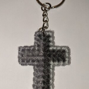 Cross Keyring in Plastic Canvas - Etsy